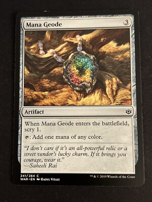 1x Mana Geode (241) War of the Spark LP MTG Magic the Gathering x1 MKE ...