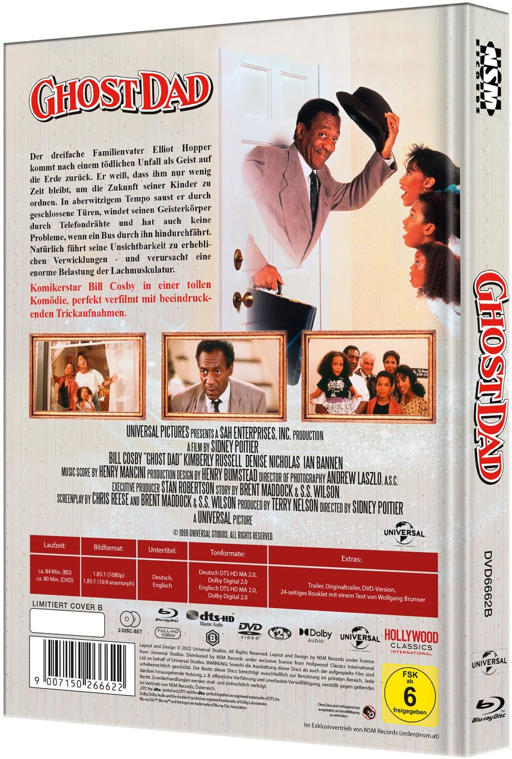 GHOST DAD *1990 / 2 Disc Mediabook / Bill Cosby* NEW Region B Blu Ray ...