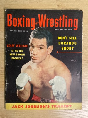 Vintage Boxing And Wrestling April 1954 Coley Wallace Magazine B2955 | eBay