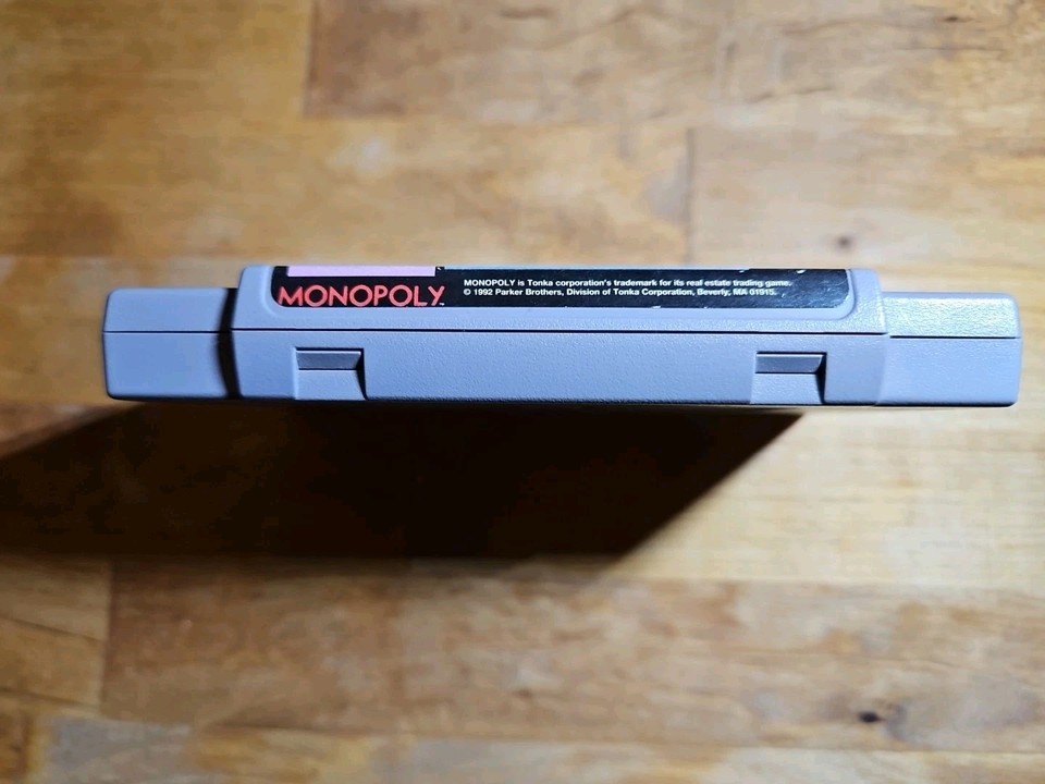 Vintage Monopoly Super Nintendo SNES Video Game Cartridge Parker ...