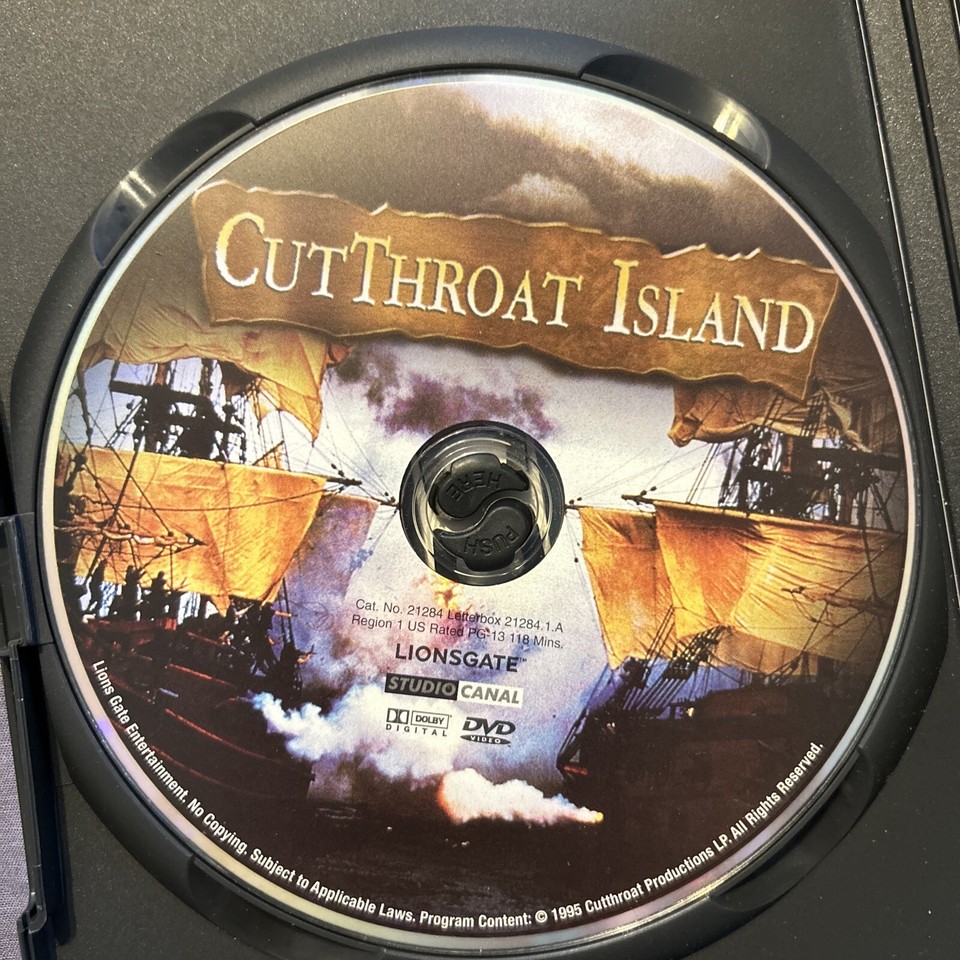 Cutthroat Island (DVD, 1995) 12236212843| eBay