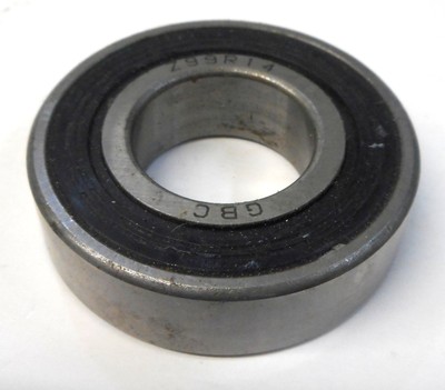 GBC SINGLE ROW BALL BEARING, Z99R14, 7/8 X 1-7/8 X 1/2" DOUBLE SEALED ...