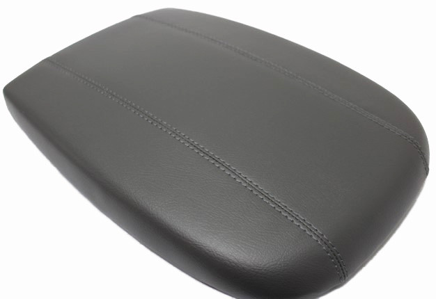Fits 98-02 Ford Expedition Gray Real Leather Center Console Lid Armrest ...