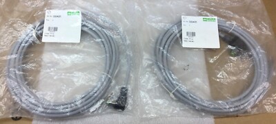 MURR 333405 MSUD M12 230VAC/DC VALVE PLUG WITH CABLE [SET OF 2] NEW NO ...