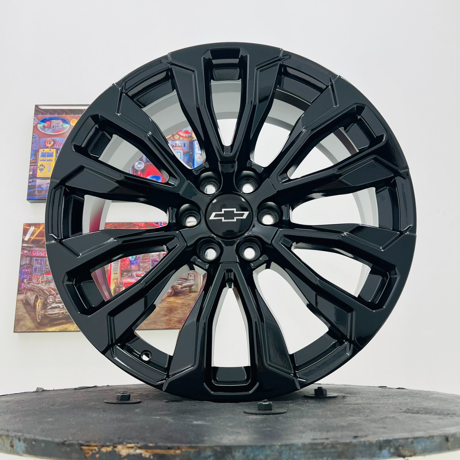 Black Chevy Silverado Tahoe Wheels Rims Escalade GMC Sierra Yukon ...