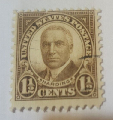 # 684 - 1930 1 1/2c Warren G. Harding, brown Canceled Used Postage ...