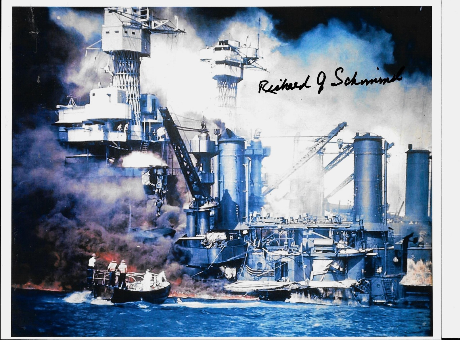 RICHARD SCHIMMEL PEARL HARBOR RADAR OPERATOR RARE PEARL HARBOR SIGNED ...