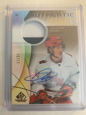 2024-25 UD SP Game Used Rookie Gold auto premium Mem Jackson Blake ...
