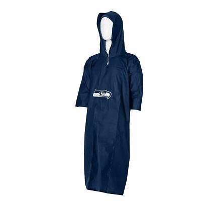 NFL Seattle Seahawks adult rain poncho unisex hooded 100% water proof X ...