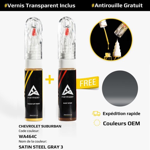 Peinture de retouche Pour CHEVROLET SUBURBAN Code: WA464C SATIN STEEL ...