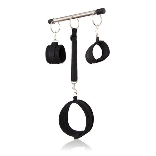 Bondage Spreader Bar Leg Neck Collar to Handcuffs Restraint BDSM Slave ...