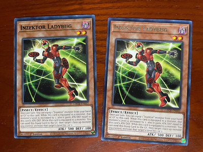 YuGiOh Inzektor Ladybug GRCR-EN042 SINGLE USED EXC CONDITION SEE PHOTOS ...