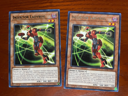 YuGiOh Inzektor Ladybug GRCR-EN042 SINGLE USED EXC CONDITION SEE PHOTOS ...