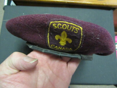 Scouts Canada Boy Scout Maroon Beret Size large fx2 | eBay