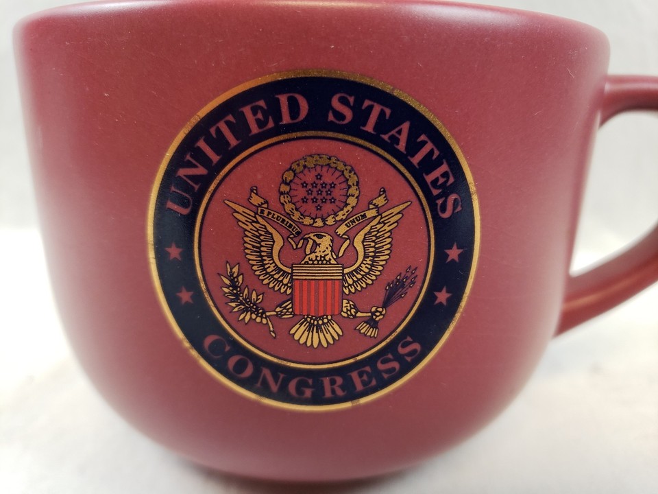 United States U. S. Congress Coffee Cup Mug Red or Purple Ceramic Made ...