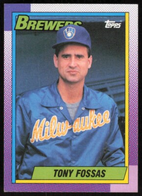 1990 Topps #34 Tony Fossas Rookie Milwaukee Brewers | eBay
