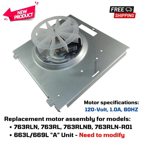 Bathroom Exhaust Fan Motor Replace Broan-NuTone 763RLN/RL/RLNB/RLN-R01 ...