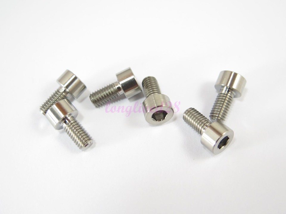 10pcs M5 x 10mm Titanium Ti Bolt Socket Allen Hex Cap Head - Allen Key ...