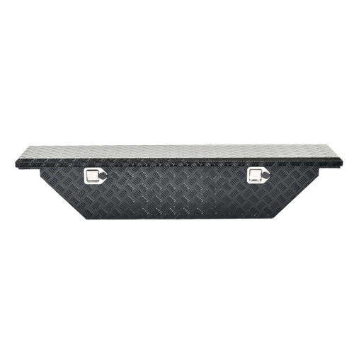 Heavy Duty Low Profile 64" Aluminum Angled Truck Tool Box with Rigid ...