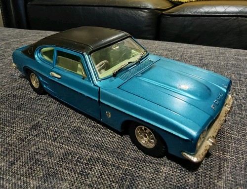 Dinky Toys Model Mark 1 Ford Capri GXL Car Large 1:25 Scale Blue ...
