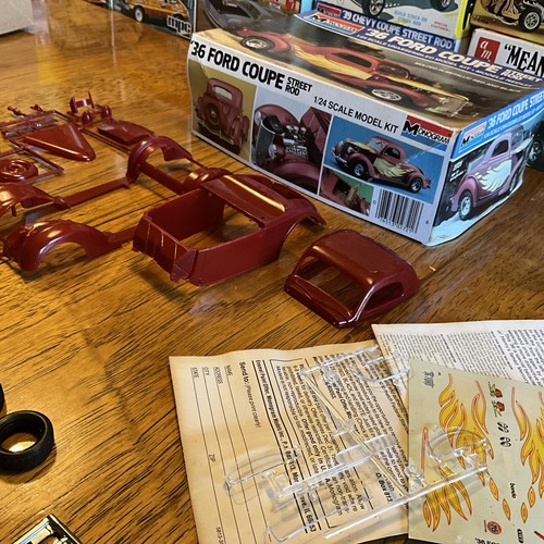 Monogram 1/24 '36 Ford Coupe Street Rod Sealed Model Kit # 2721 1985 | eBay
