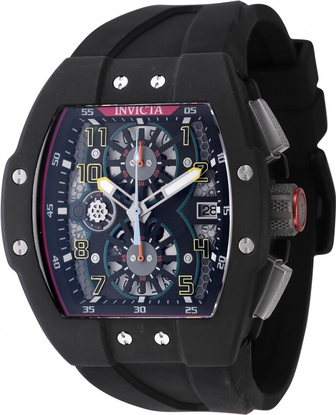 Invicta Racing Chronograph Quartz Black Dial Titanium Men's Watch 47191 ...