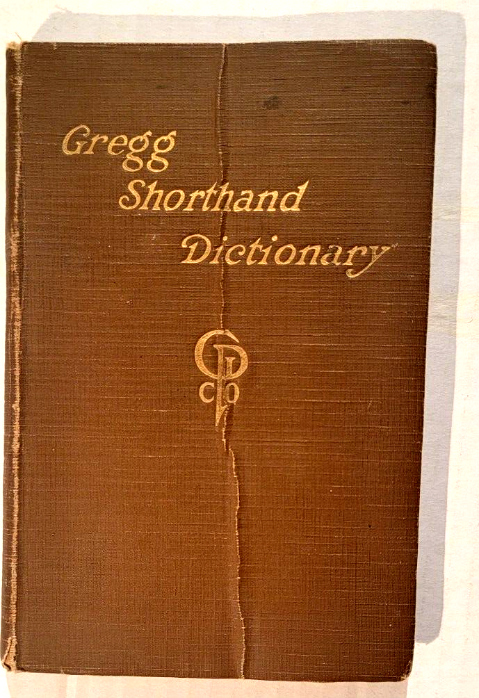 Gregg Shorthand Dictionary - Hardbound 1916 Antique Vintage | eBay