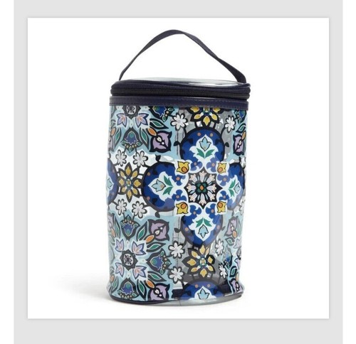 Vera Bradley Clear Lotion Bag Lisbon Medallion Cool NWT Organizer ...