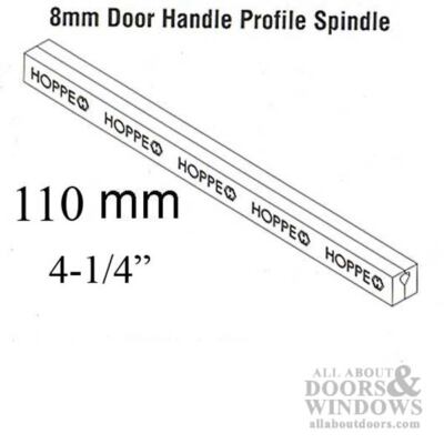Hoppe Fuhr Sliding Door SPindle 8mm by 110mm Door Handle Profile ...