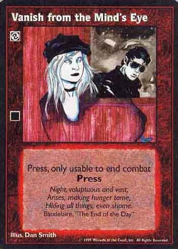 Vanish from the Mind's Eye - Combat - Vampire VTES | eBay