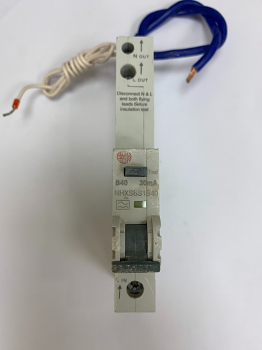 WYLEX 40A RCBO 30MA B CURVE 6KA NHXSBS1B40 (W287) | eBay UK