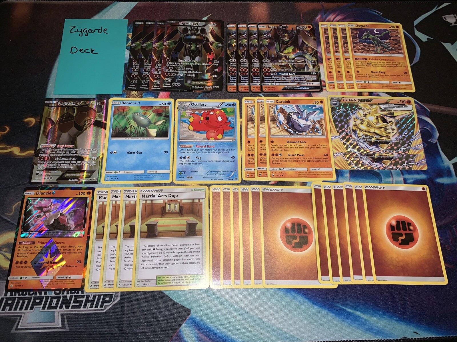 Pokemon Complete Deck - *Zygarde 100%* - Zygarde EX GX, Carbink BREAK ...