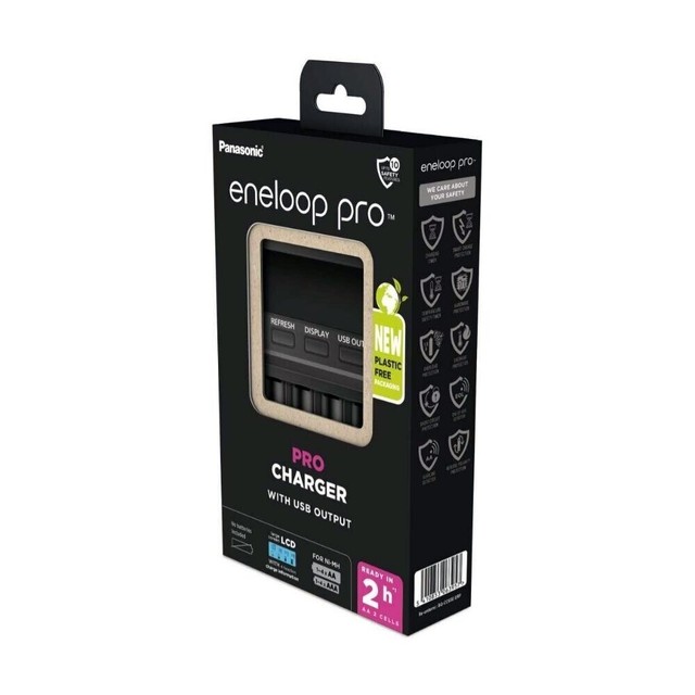 Panasonic eneloop Professional Charger BQ-CC65 LED USB AC100-240V 50 ...
