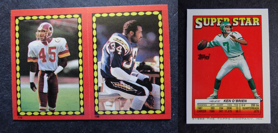 1988 Topps Stickers Football Cards Complete Your Set You U Pick List ...