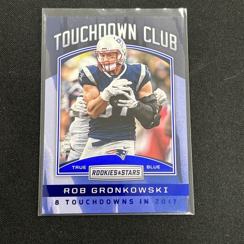 2018 ROOKIE AND STARS ROB GRONKOWSKI TOUCHDOWN CLUB TRUE BLUE SP /49 | eBay