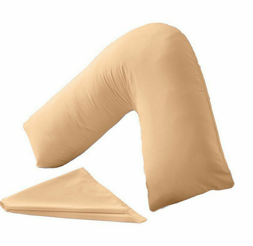 V SHAPED PILLOW ORTHOPEDIC SUPPORT NURSING PREGNANCY MATERNITY WITH ...