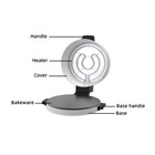 220V Electric Cooker Benchtop Pizza Oven Non-Stick Flat Grill Cook ...