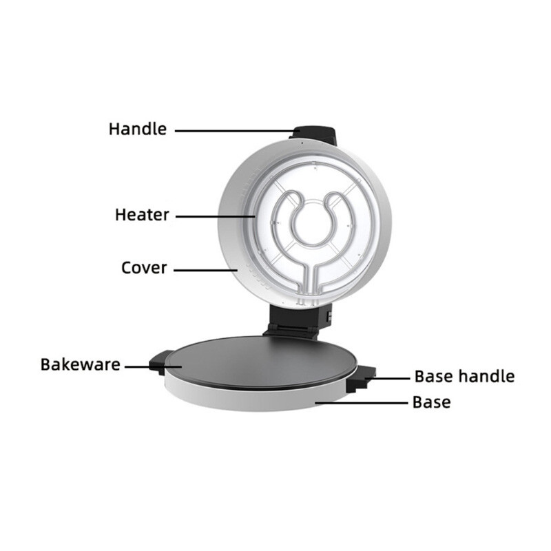 220V Electric Cooker Benchtop Pizza Oven Non-Stick Flat Grill Cook ...