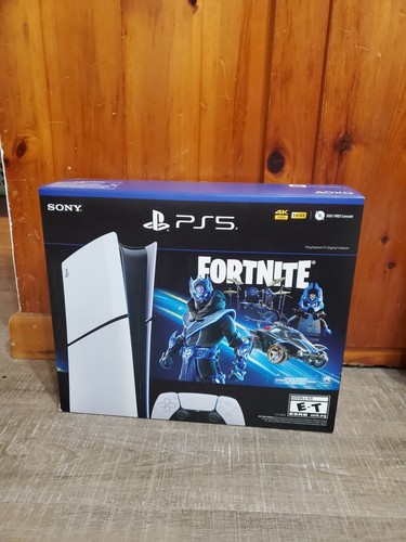 BOX ONLY. PS5 Slim Digital Edition Fortnite Cobalt Star Bundle. BOX ...