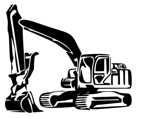 Bagger Design Nr. 19 Aufkleber Sticker KFZ Auto | eBay.de