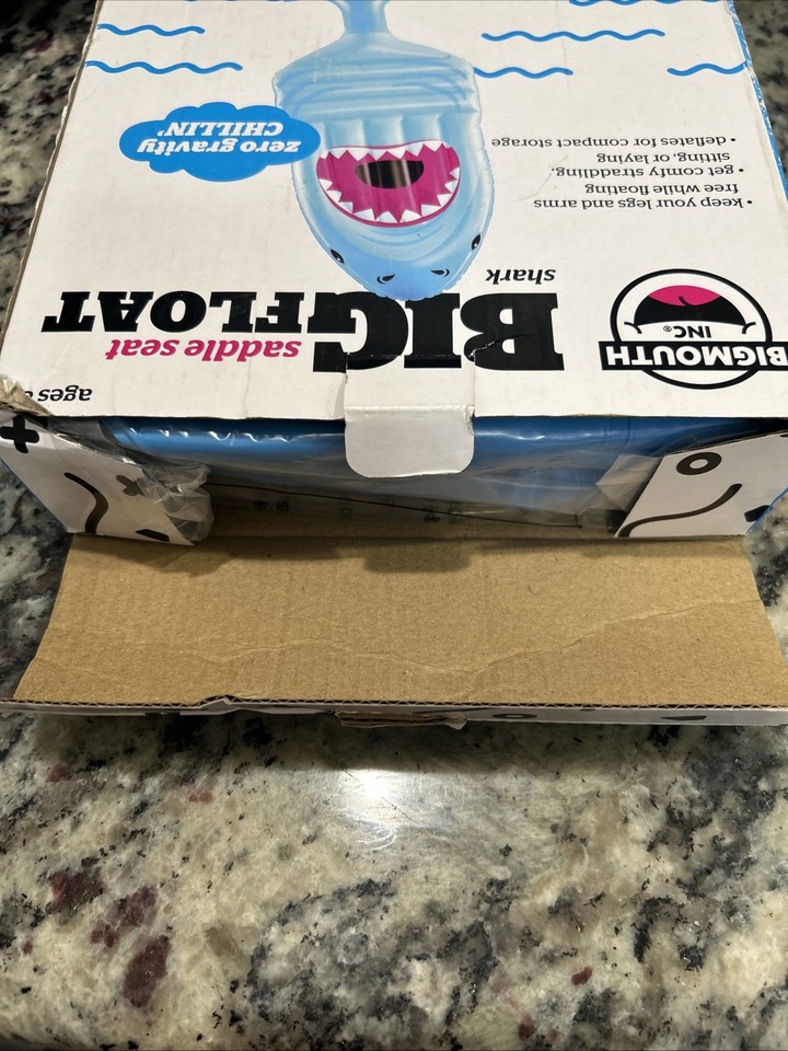 Bigmouth Inc Big Float Shark Saddle Seat Pool Float Zero Gravity ...