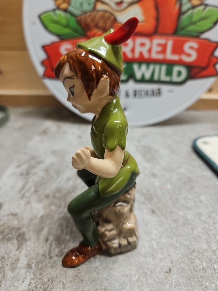 PETER PAN 5" PORCELAIN FIGURINE STATUE - VINTAGE JAPAN RARE | eBay