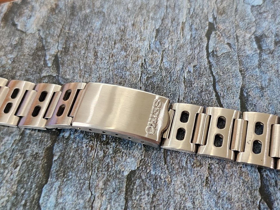 Used Vintage Seiko Bracelet Curve end 18mm Racing Style. | eBay