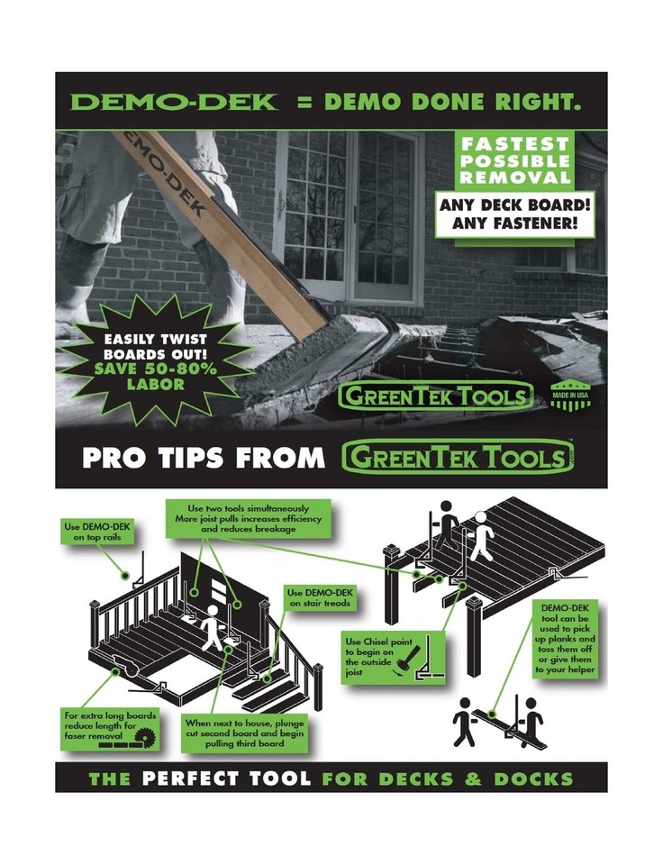 Hardwood Floor Remover Heavy Duty Demolition bar & Deck Board Removal ...