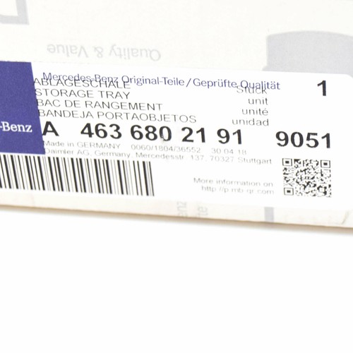 MERCEDES-BENZ G W463 CENTRE CONSOLE STORAGE TRAY A46368021919051 NO ...