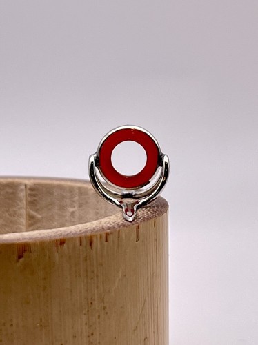 9mm Red Agate Fly Rod Stripping Guide / Bright Nickel Silver Frame | eBay