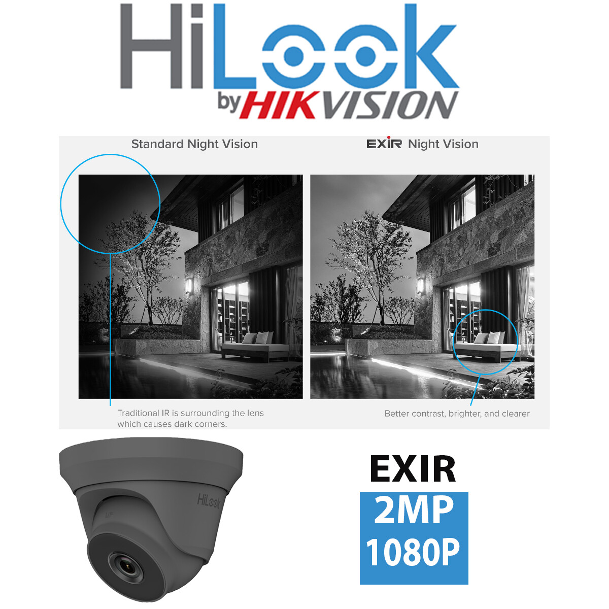 HIKVISION HILOOK CCTV HD 1080P 20M NIGHT VISION HIZONE HOME SECURITY ...