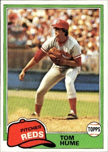1981 Topps #419 Tom Hume Cincinnati Reds Baseball | eBay