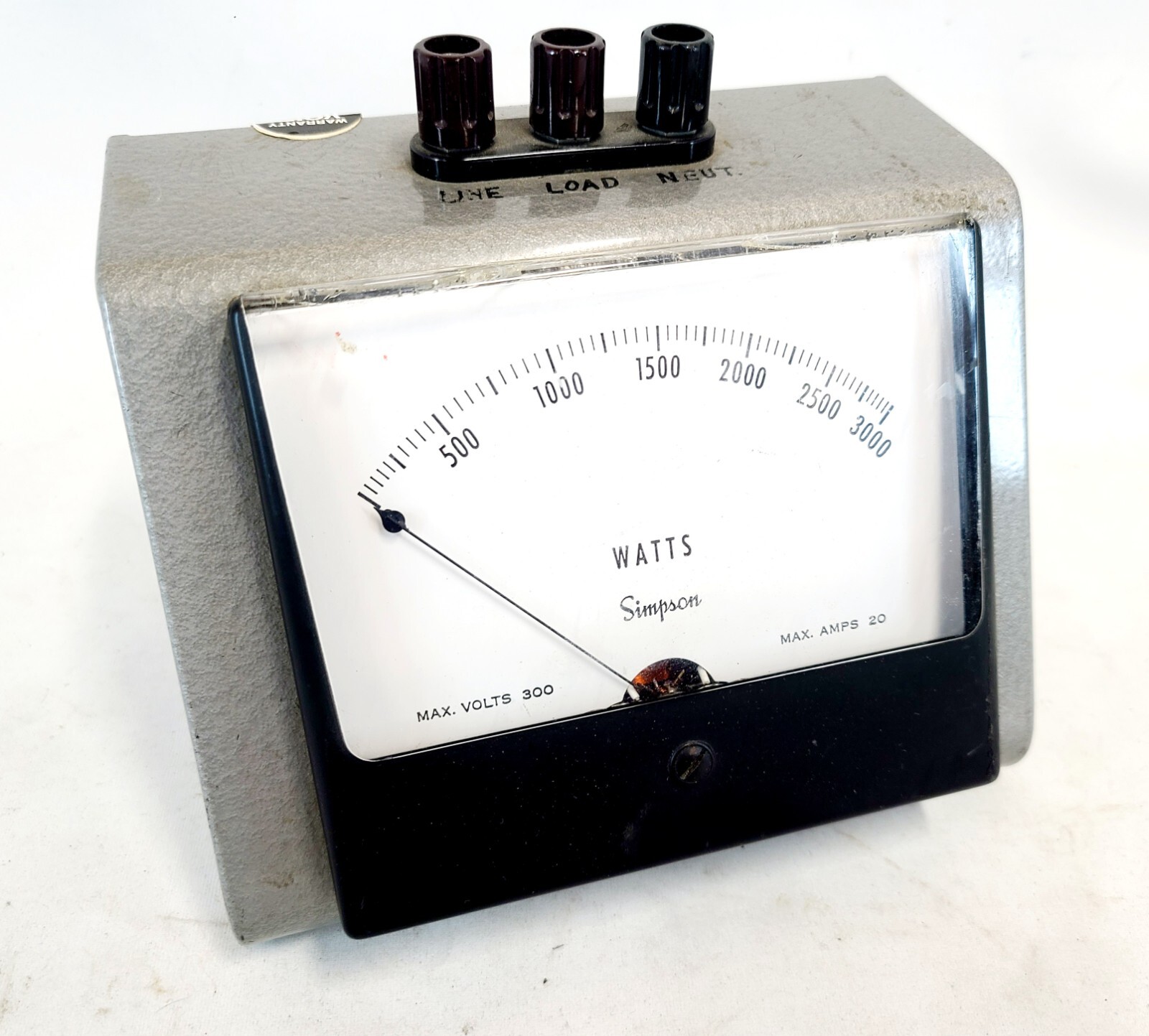 Simpson 3000 Watt Panel Meter 300V 20 Amps 11010 | eBay