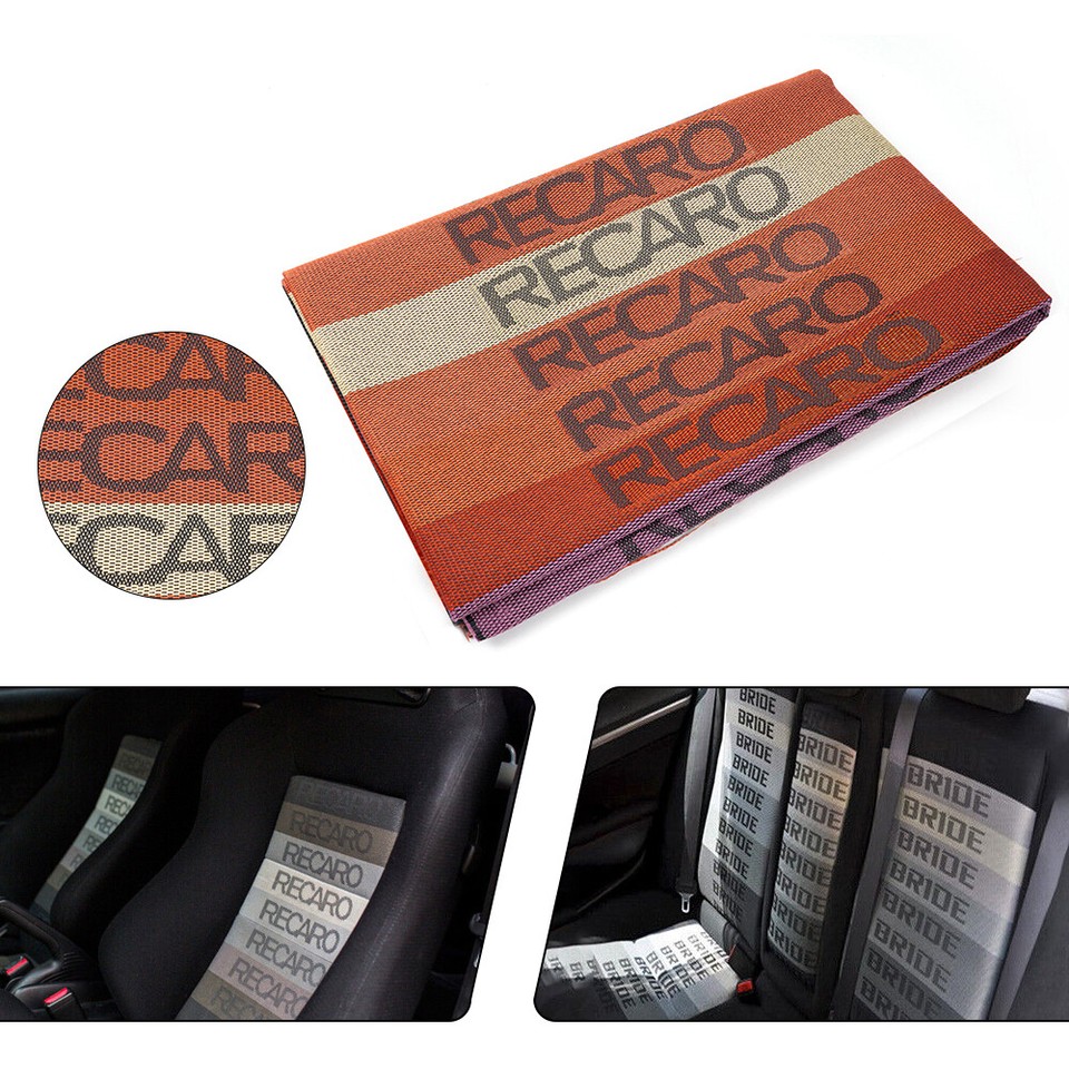 Orange JDM Fabric Cloth For Car Seat Panel Armrest Decoration 1M×1.6M ...